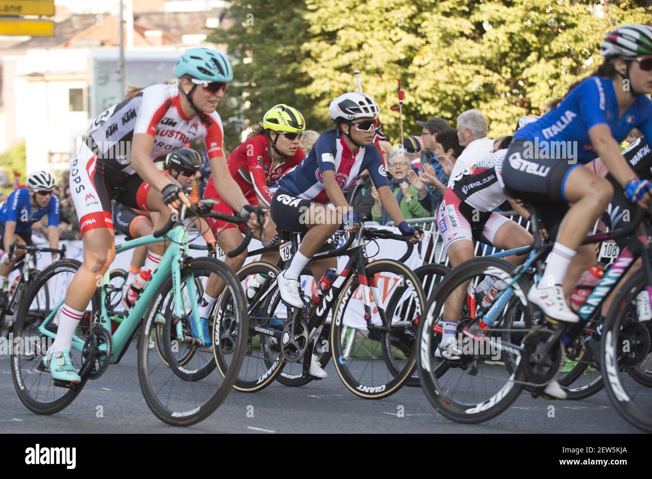 Coryn Rivera of the United States during the elit women's road race ...