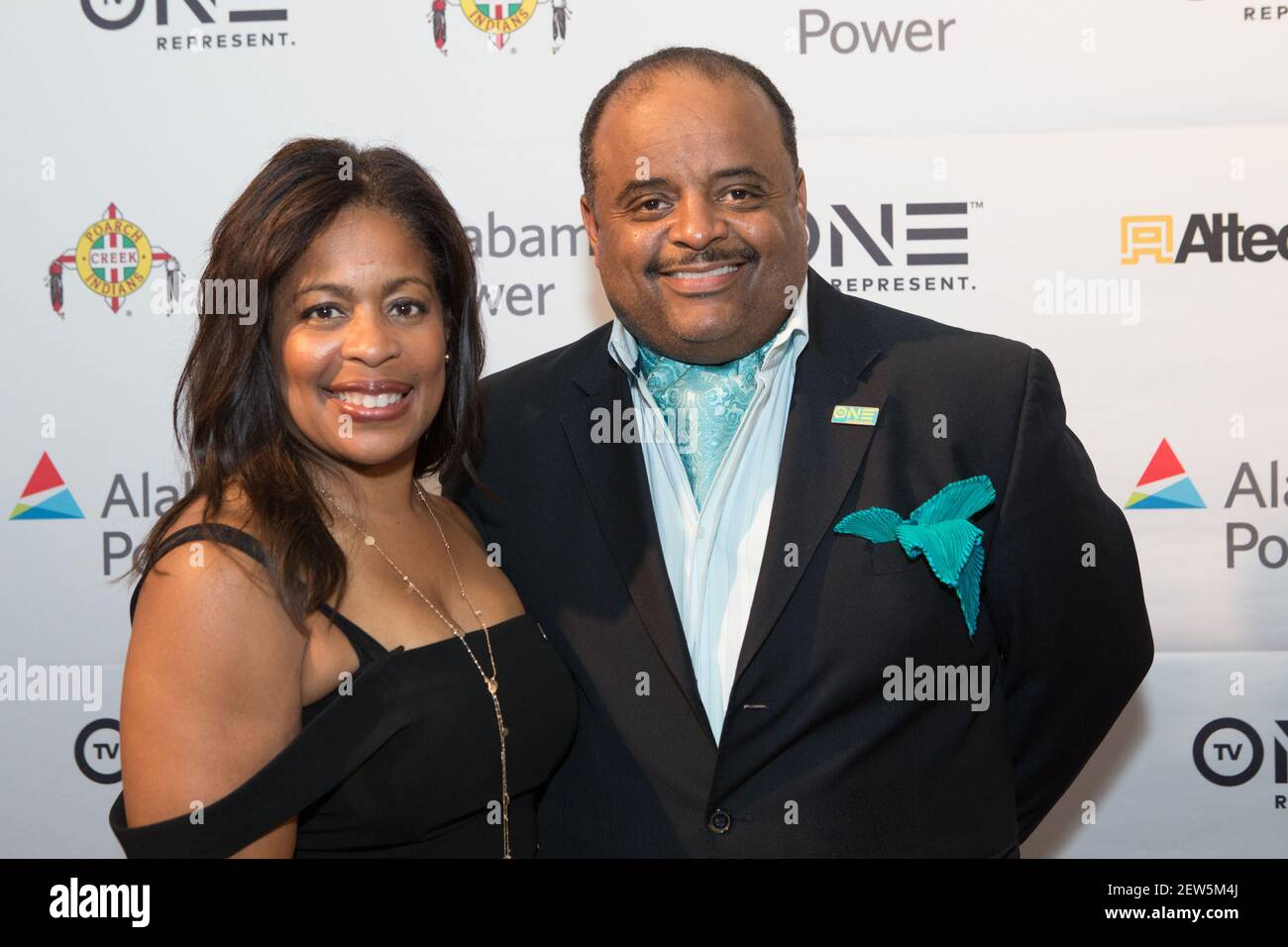 (L-R), Michelle Rice, TV One Interim GM, and Roland Martin, News One ...