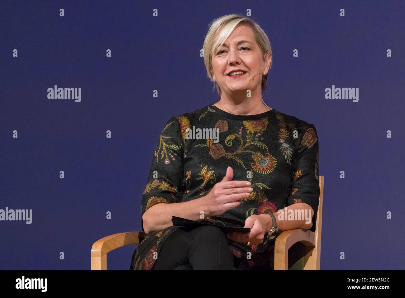 Carolyn Tastad is seen during a panel discussion at the "Fast Forward ...