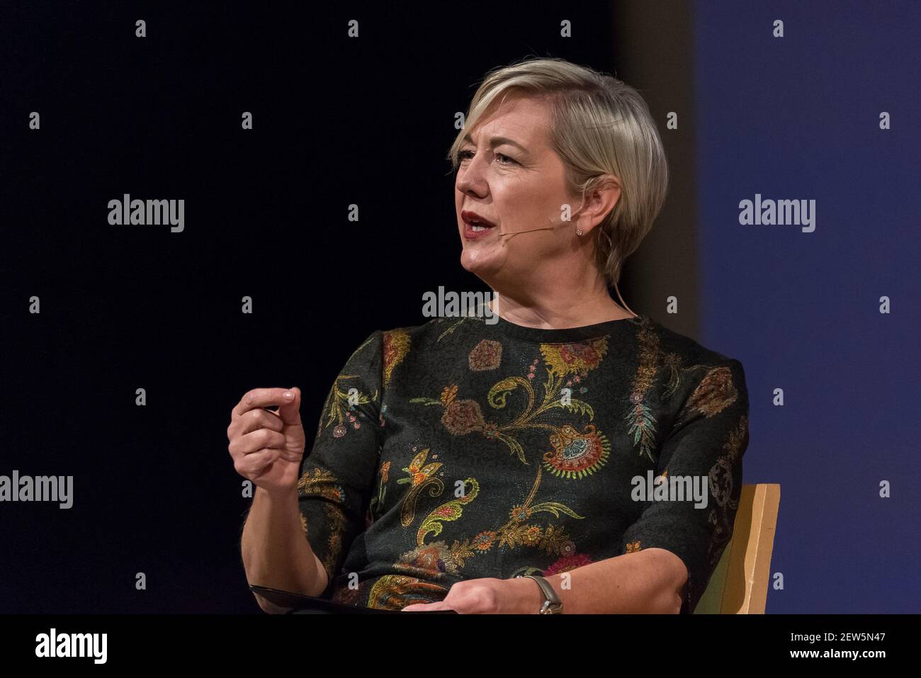 Carolyn Tastad is seen during a panel discussion at the "Fast Forward ...
