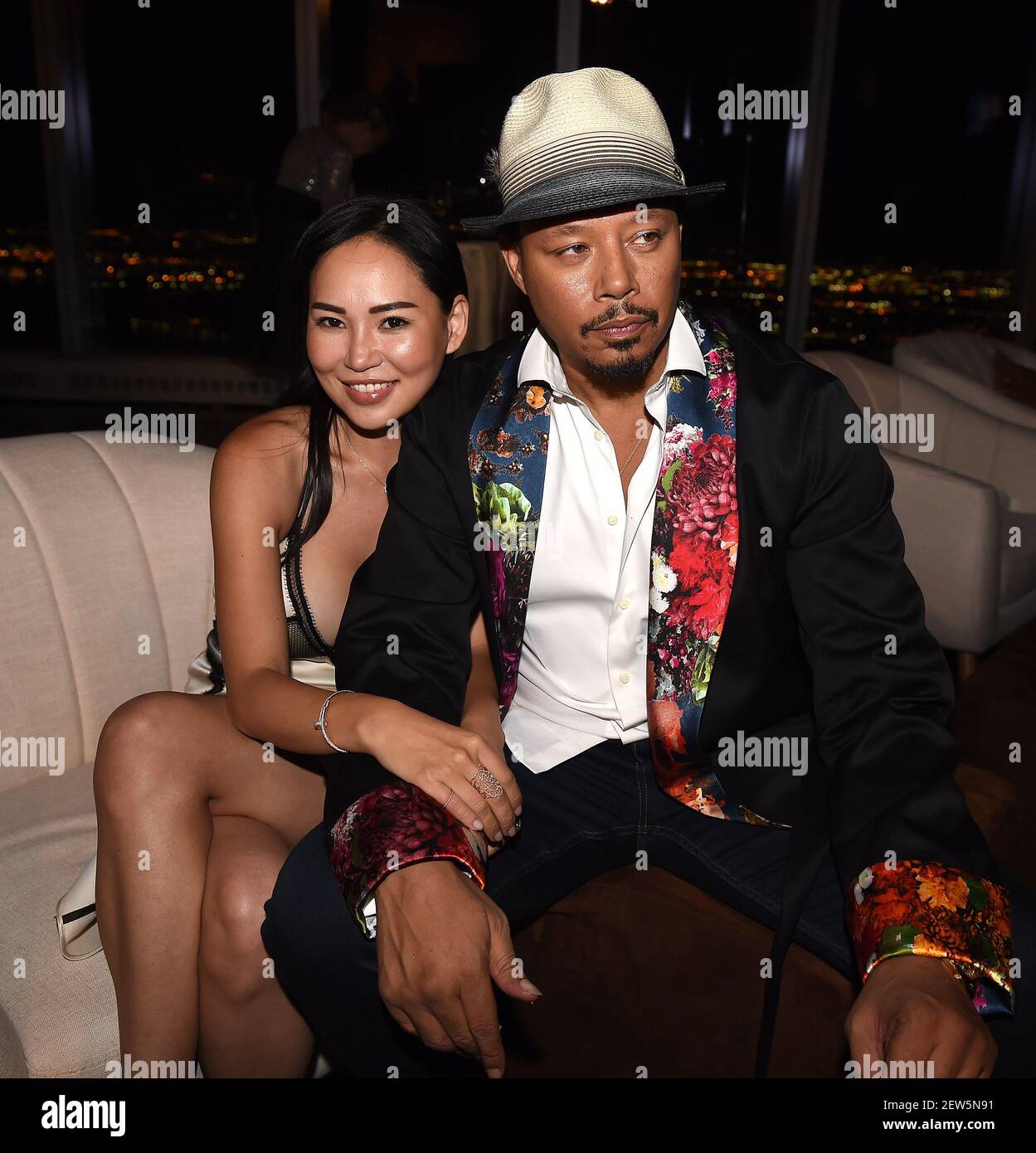 Empire cast member Terrence Howard and Miranda Pak celebrate FOX’s New ...