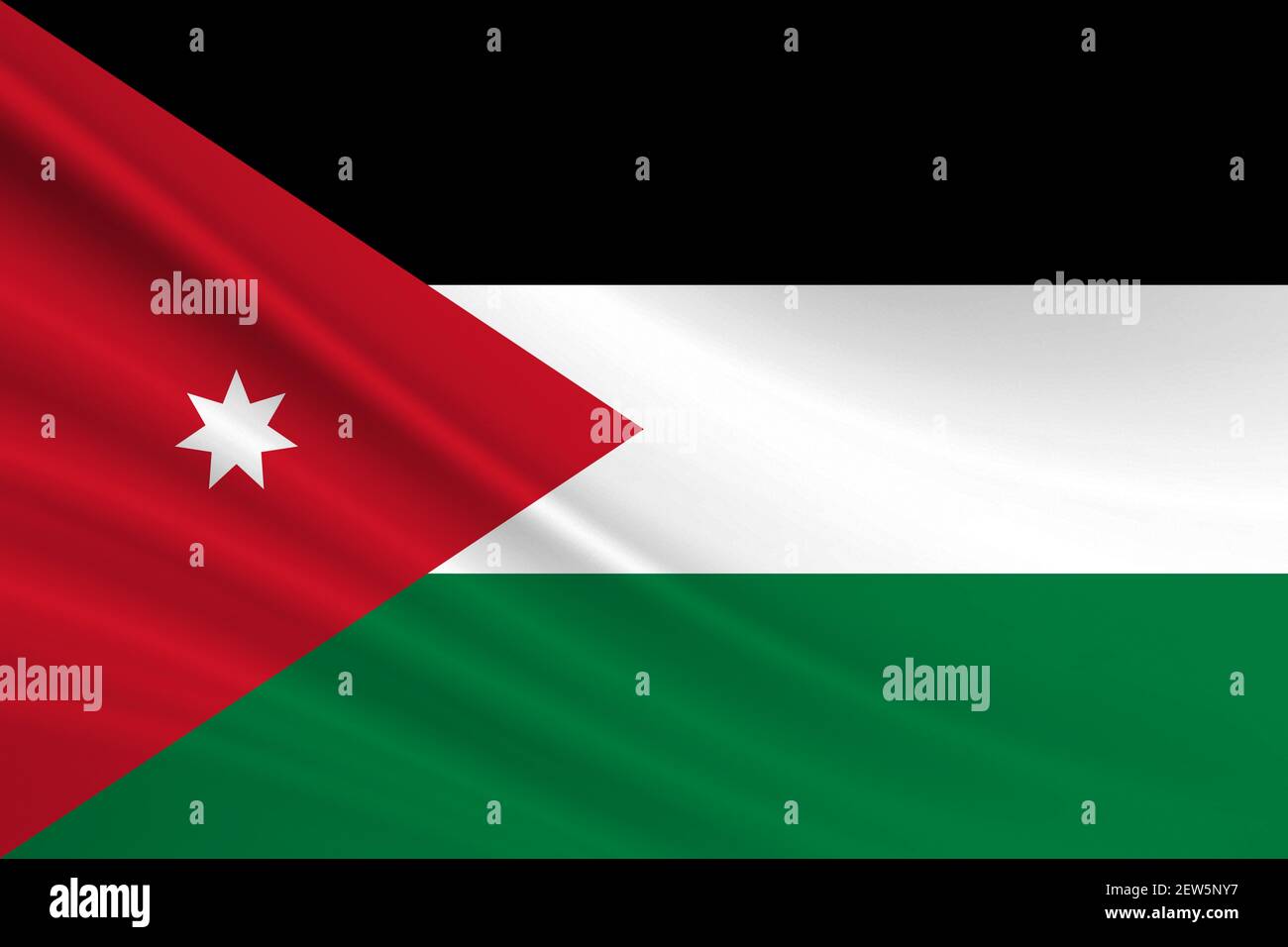 Flag of Jordan Fabric texture of the flag of Jordan Stock Photo - Alamy