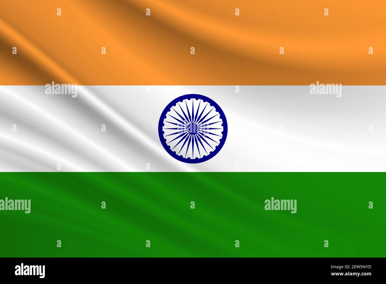 Flag of India Fabric texture of the flag of India Stock Photo - Alamy