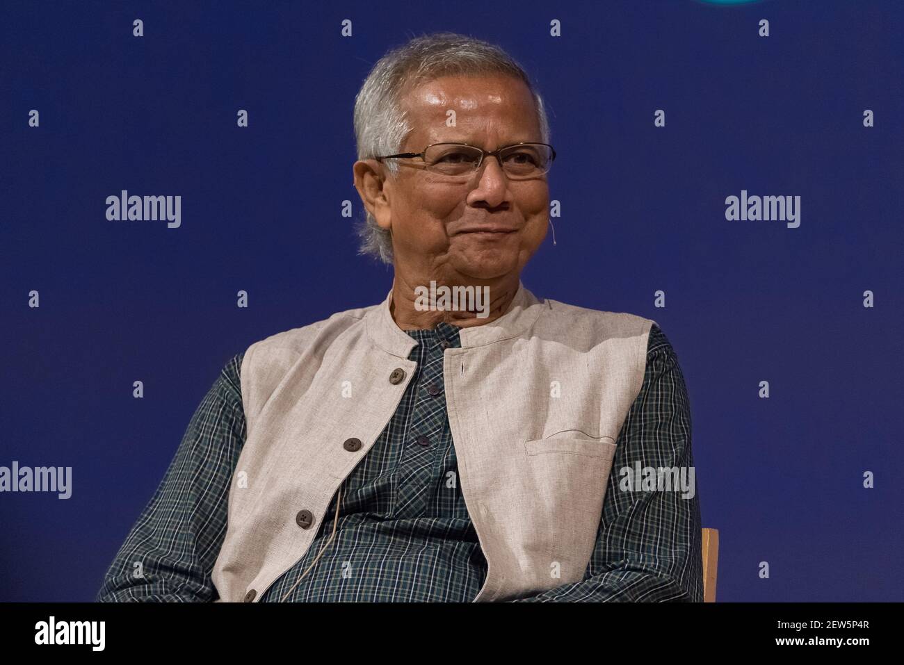 Muhammad Yunus during a panel discussion at the "Fast Forward" Women’s ...