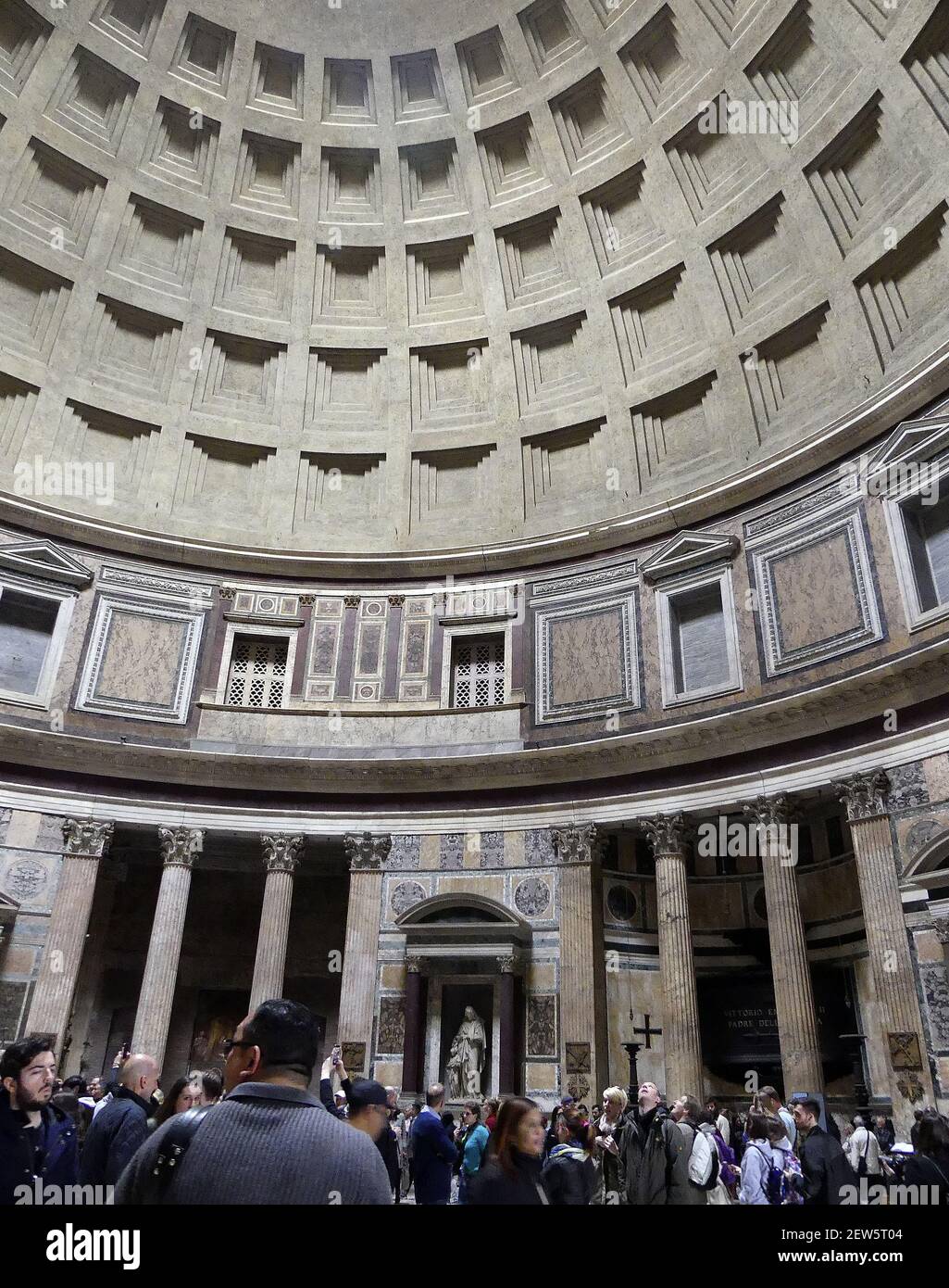The Pantheon, where the artist Raphael is buried, remains the largest ...