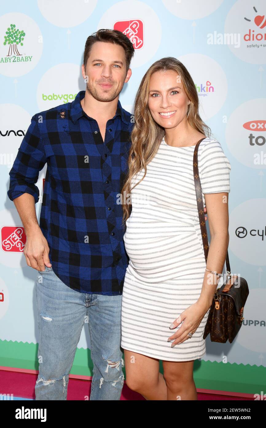 Matt Lanter, Angela Stacy at the 6th Annual Red CARpet Safety Awareness Event at the Sony ...