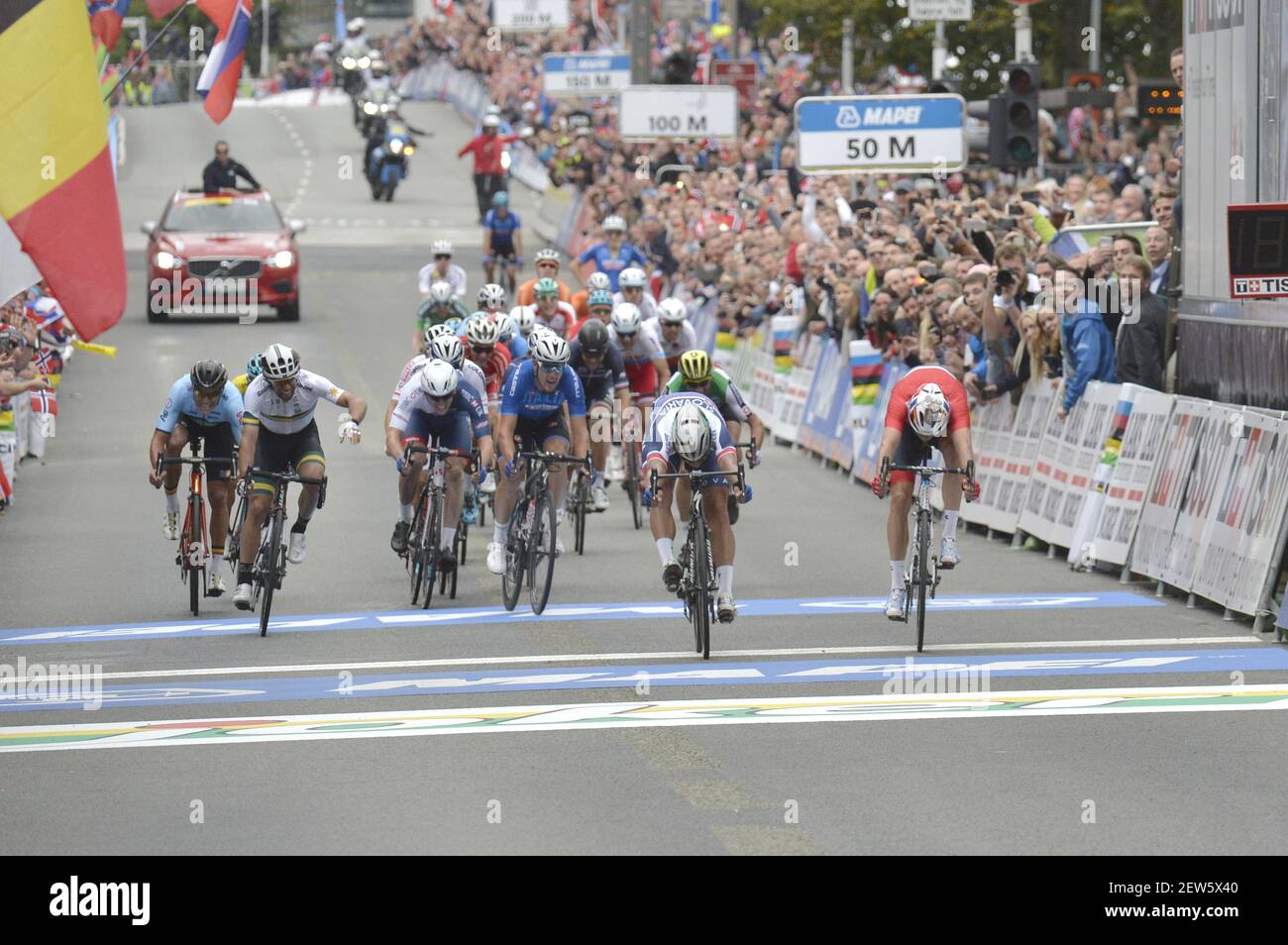 Peter Sagan of Slovakia wins the men's road race ahead of Alexander ...