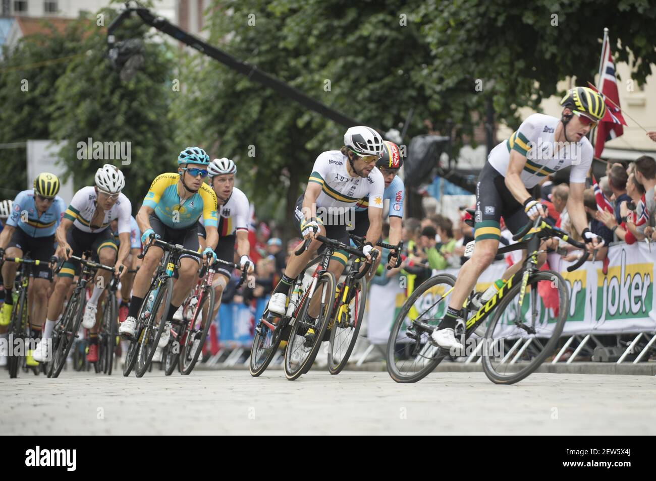 MIchael Mathews of Australia, men's road race, Bergen, Norway (Photo by ...