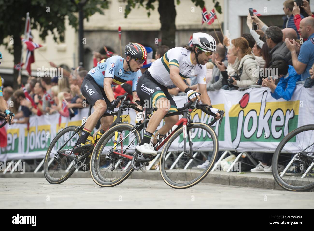 MIchael Mathews of Australia, men's road race, Bergen, Norway (Photo by ...