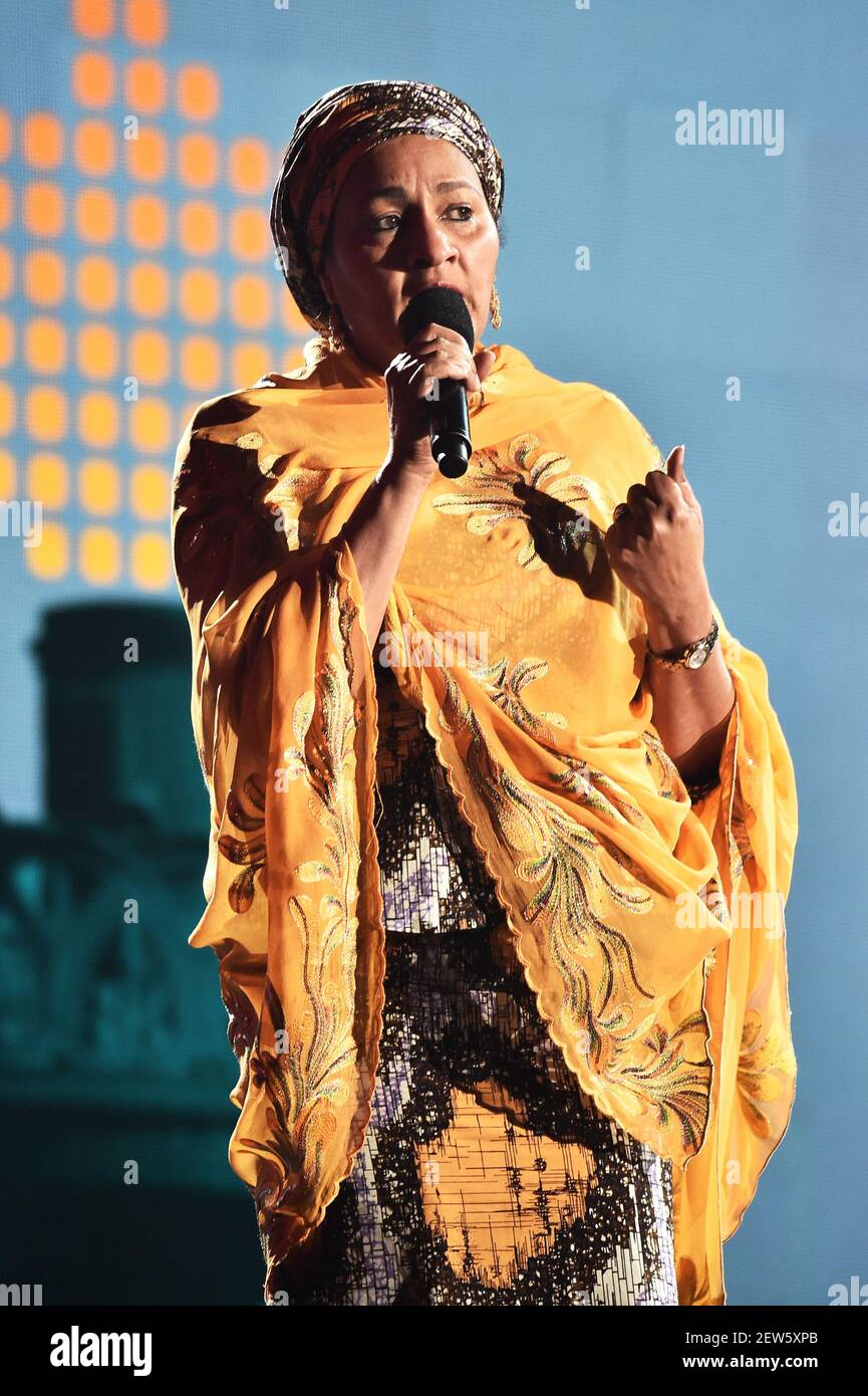 Amina Mohammed attends the 2017 Global Citizen Festival in Central Park ...