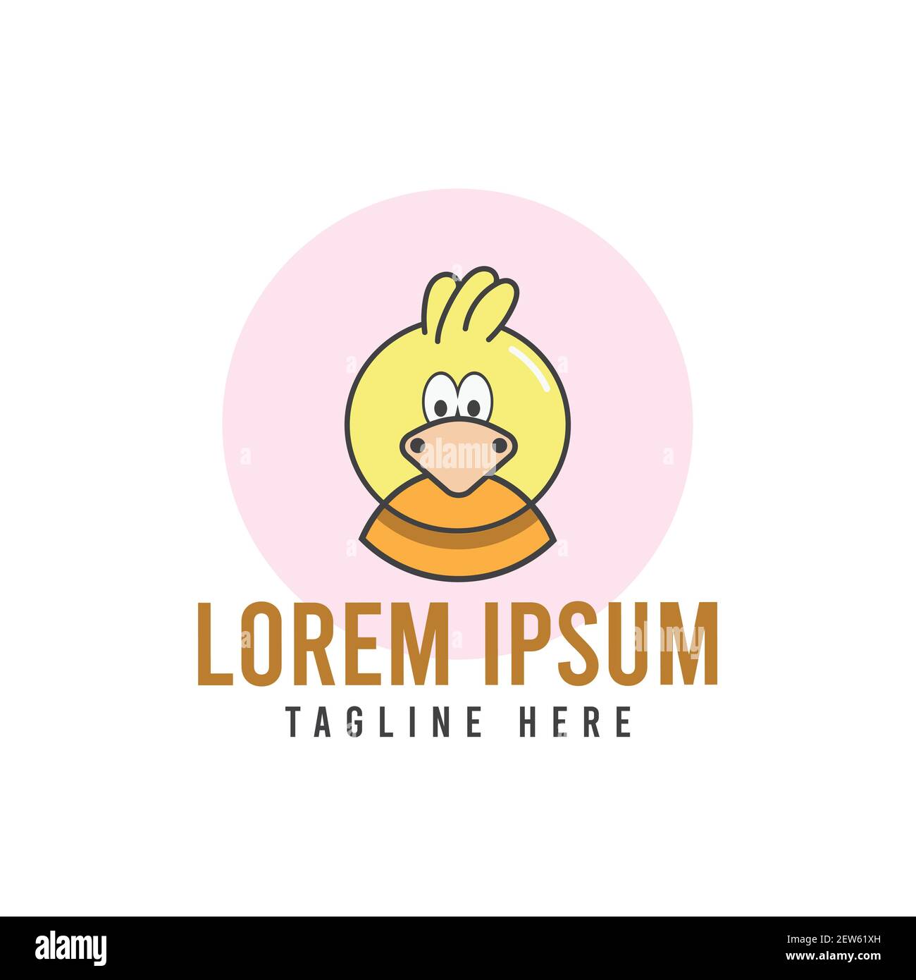 chick vector logo illustration Stock Vector Image & Art - Alamy