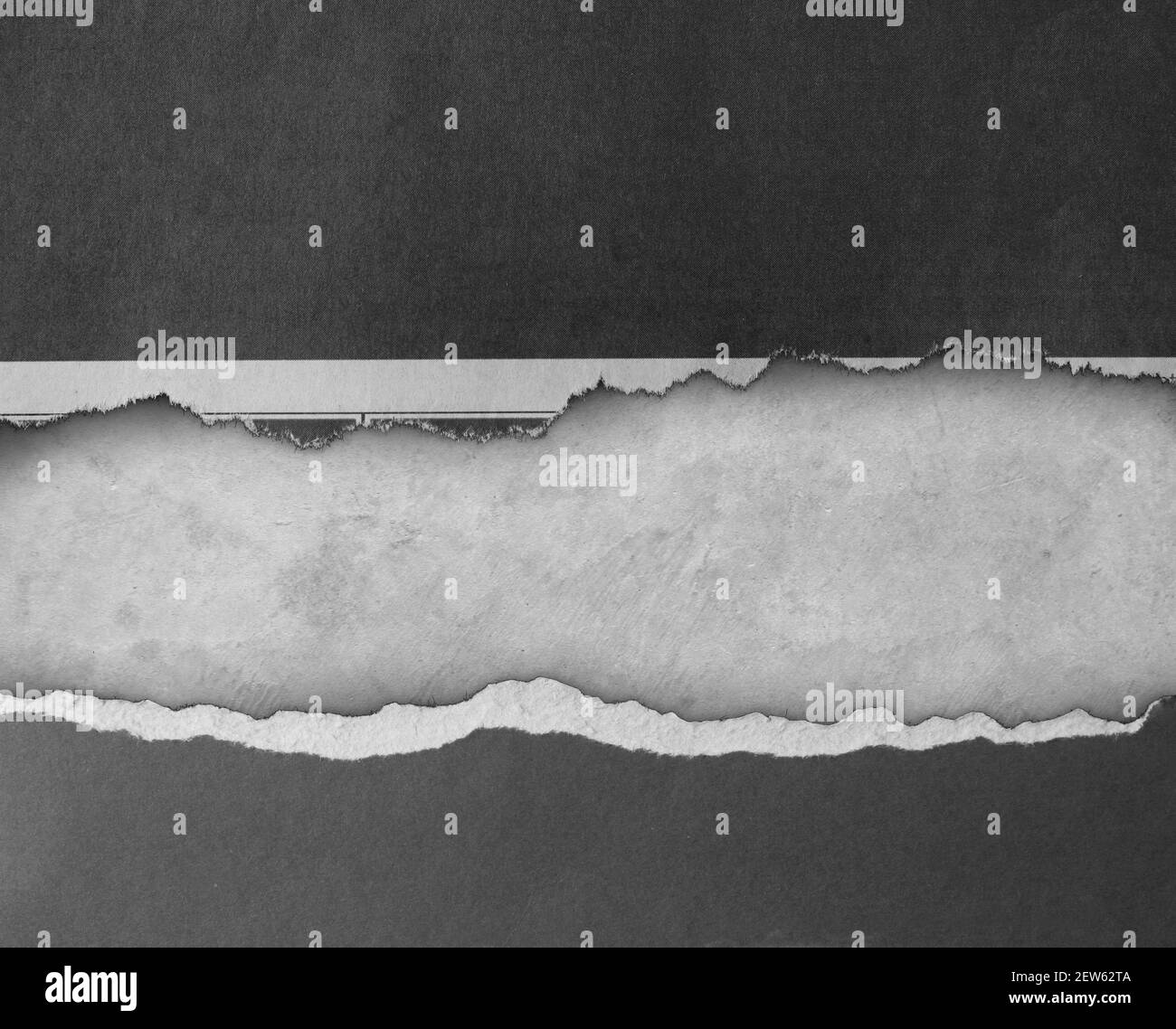 Ripped paper on grey background, space for copy Stock Photo - Alamy