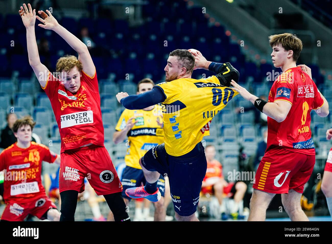 Mannheim, Germany. 02nd Mar, 2021. Handball: EHF European League, Rhein ...