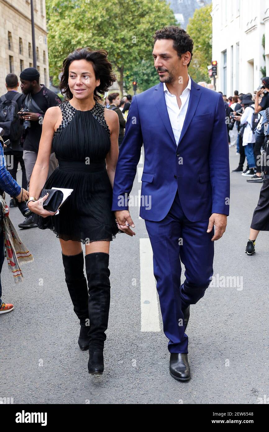 Sandra Zeitoun de Matteis and Tomer Sisley attending the Dior 2018 ...