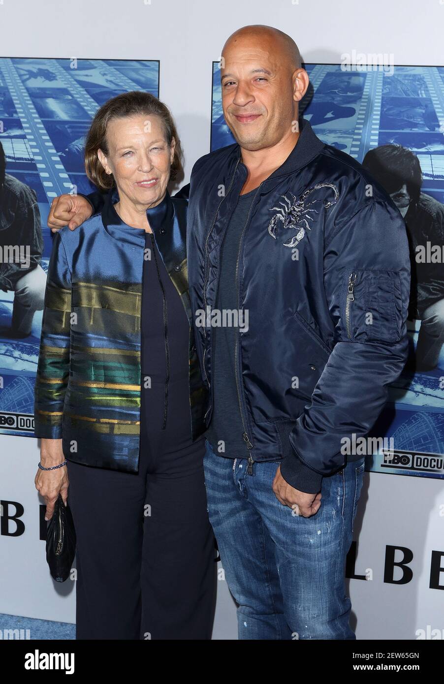 Vin Diesel, right, and his mother Delora Vincent at HBO's Documentary ...