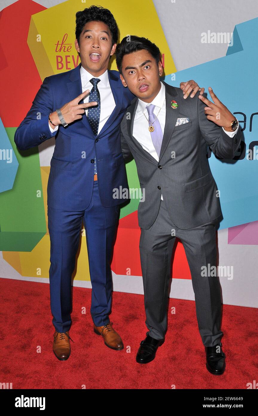 (L-R) Marlin Chan and Roi Fabito aka Guava Juice arrives at The 7th Annual Streamy Awards held ...