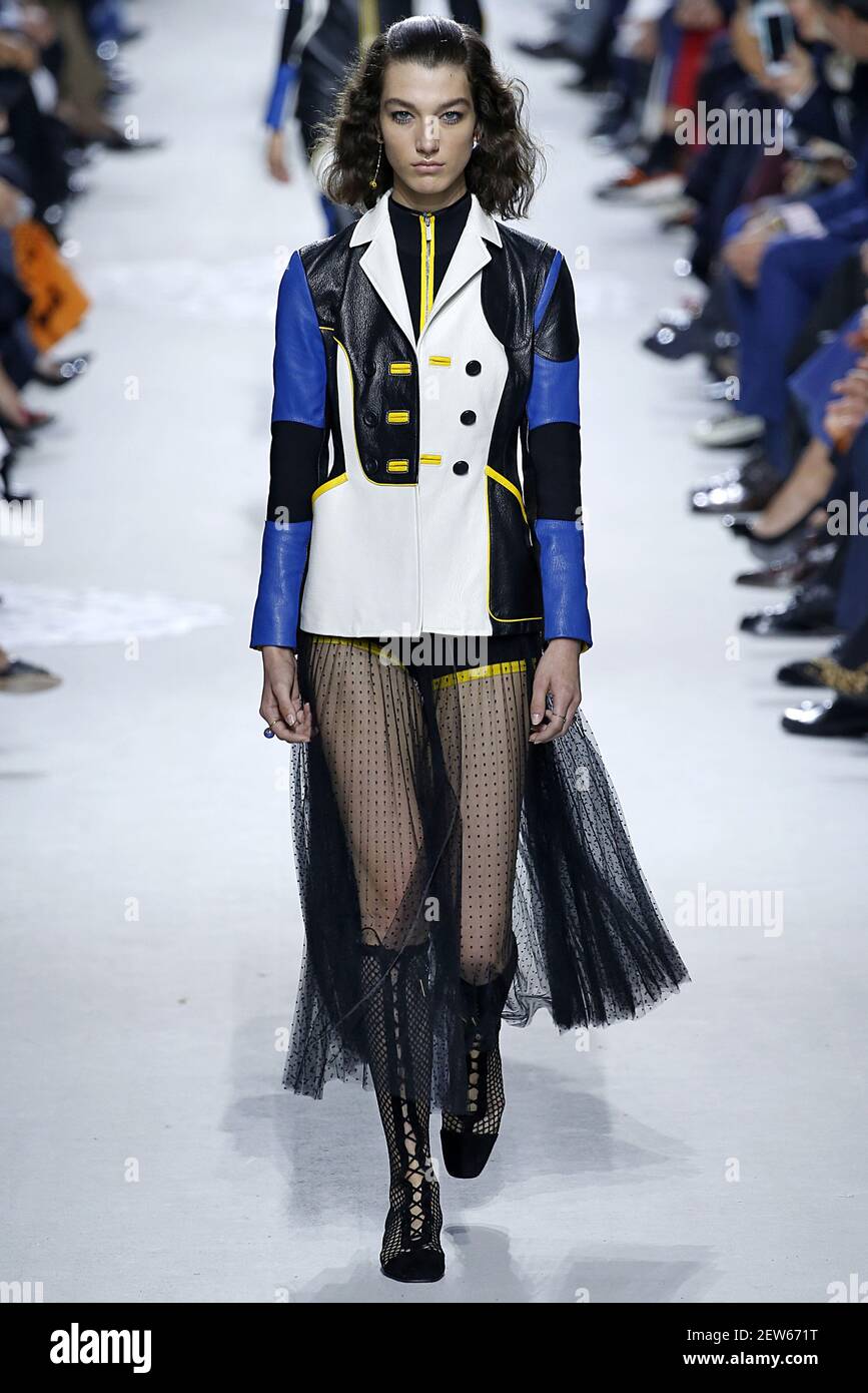 Model McKenna Hellam walks on the runway during the Dior Fashion Show during Paris Fashion Week ...