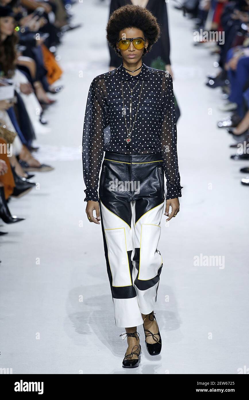 Model Manuela Sanchez walks on the runway during the Dior Fashion Show ...