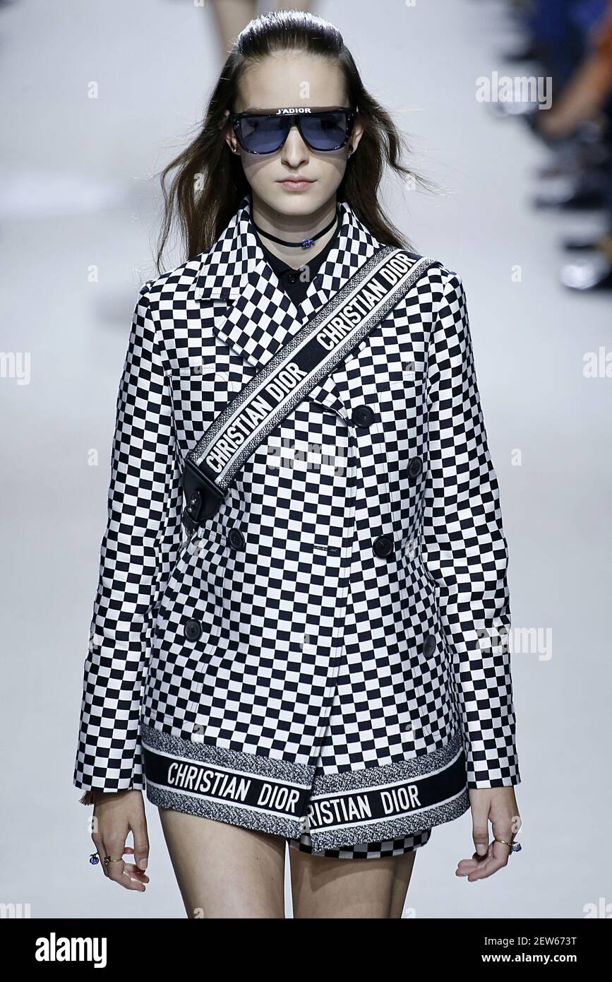 Model Laura Toth walks on the runway during the Dior Fashion Show ...
