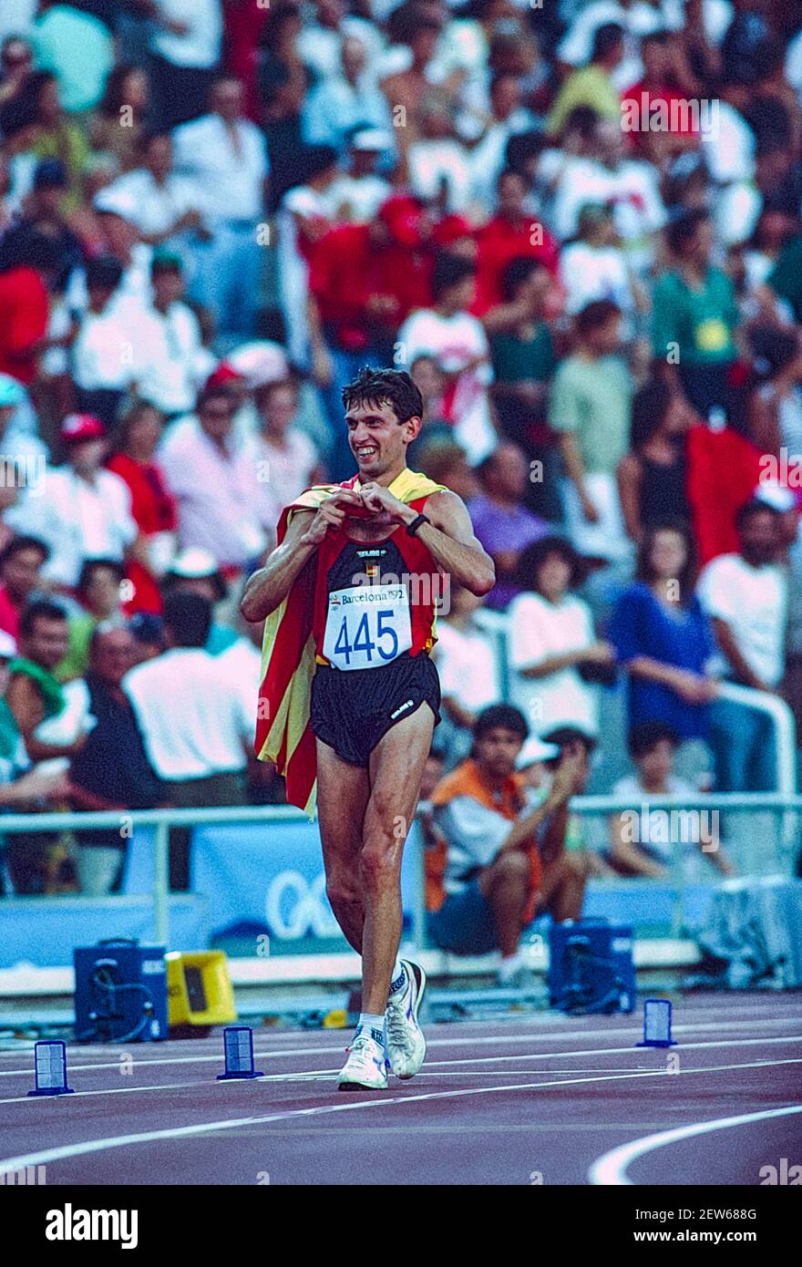 Daniel Plaza (ESP) win the gold medal in the Men's 20 kilometres walk ...