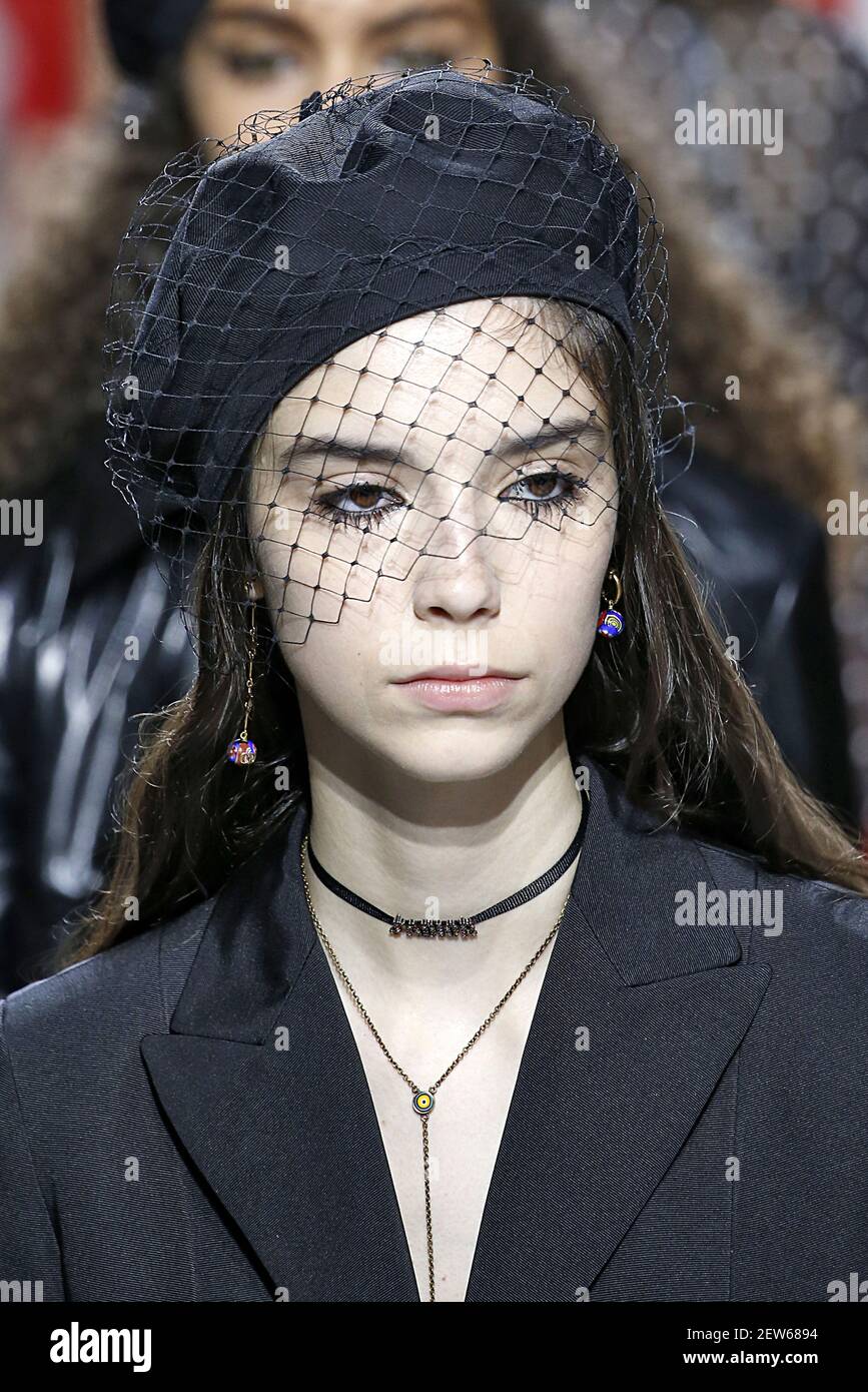 Model Manuela Miloqui walks on the runway during the Dior Fashion Show ...