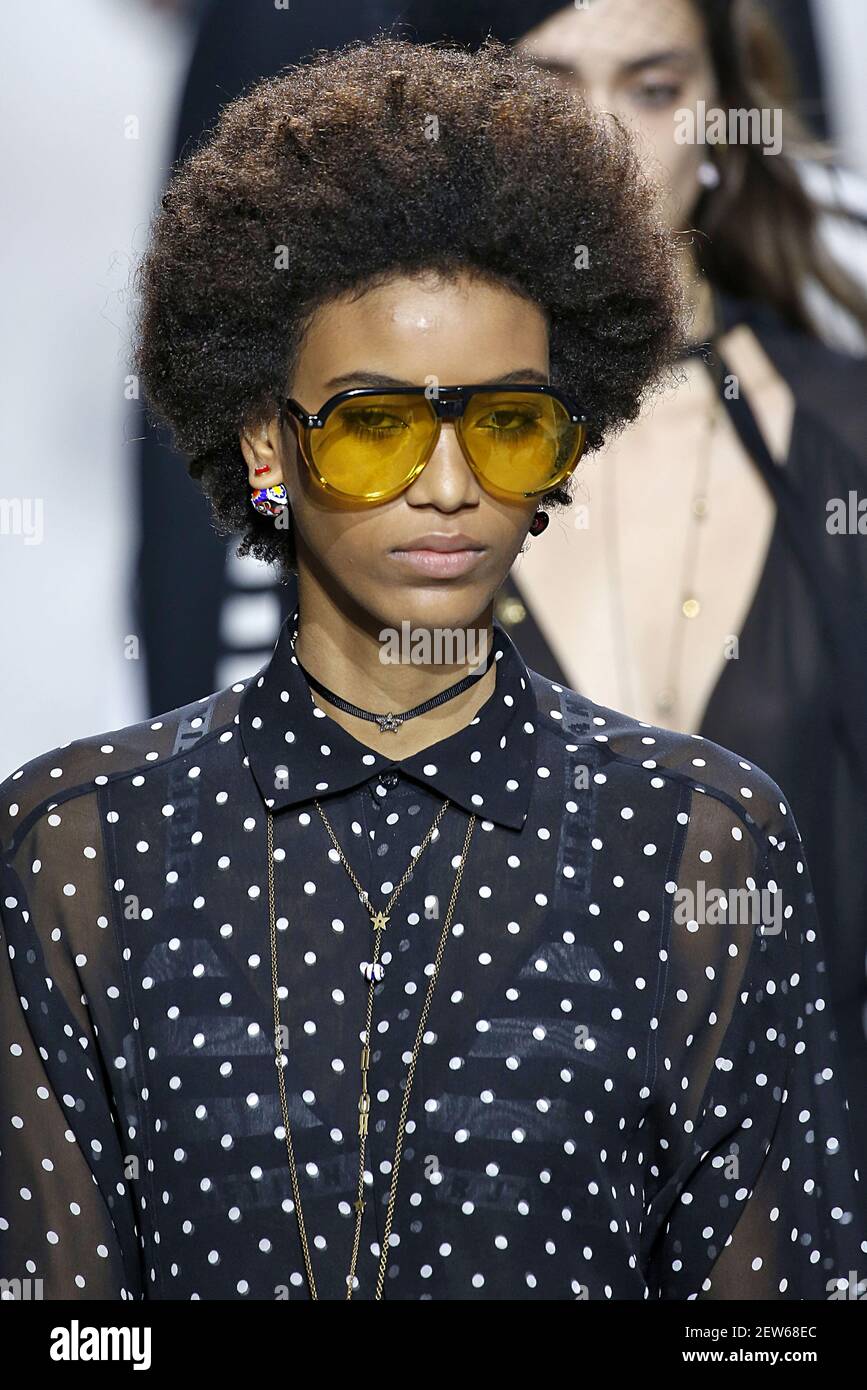 Model Manuela Sanchez walks on the runway during the Dior Fashion Show ...