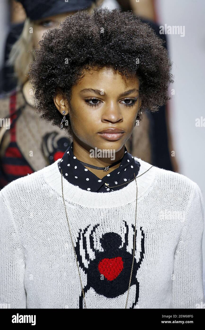 Model Theresa Hayes walks on the runway during the Dior Fashion Show ...
