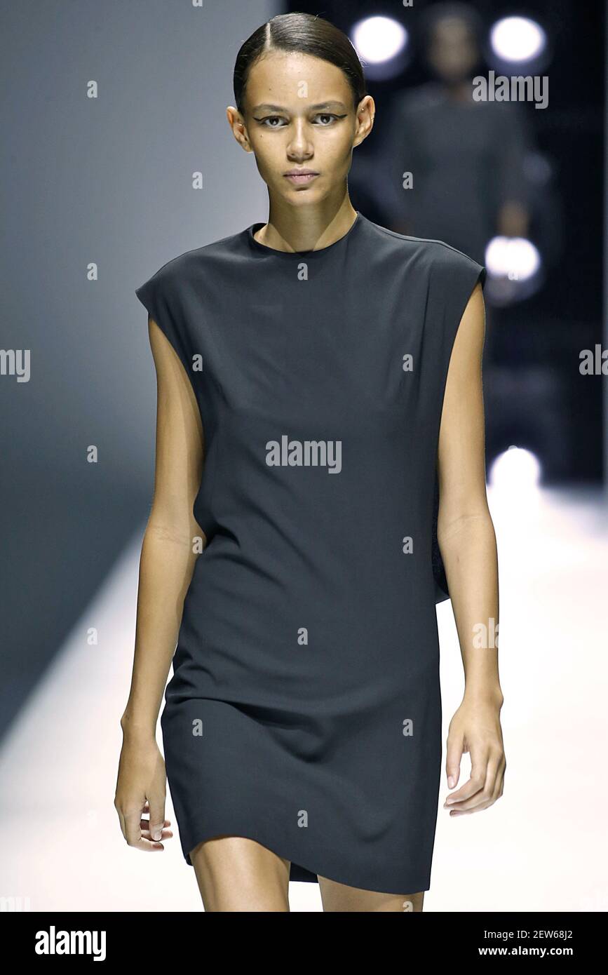 Model Binx Walton walks on the runway during the Lanvin Fashion Show ...