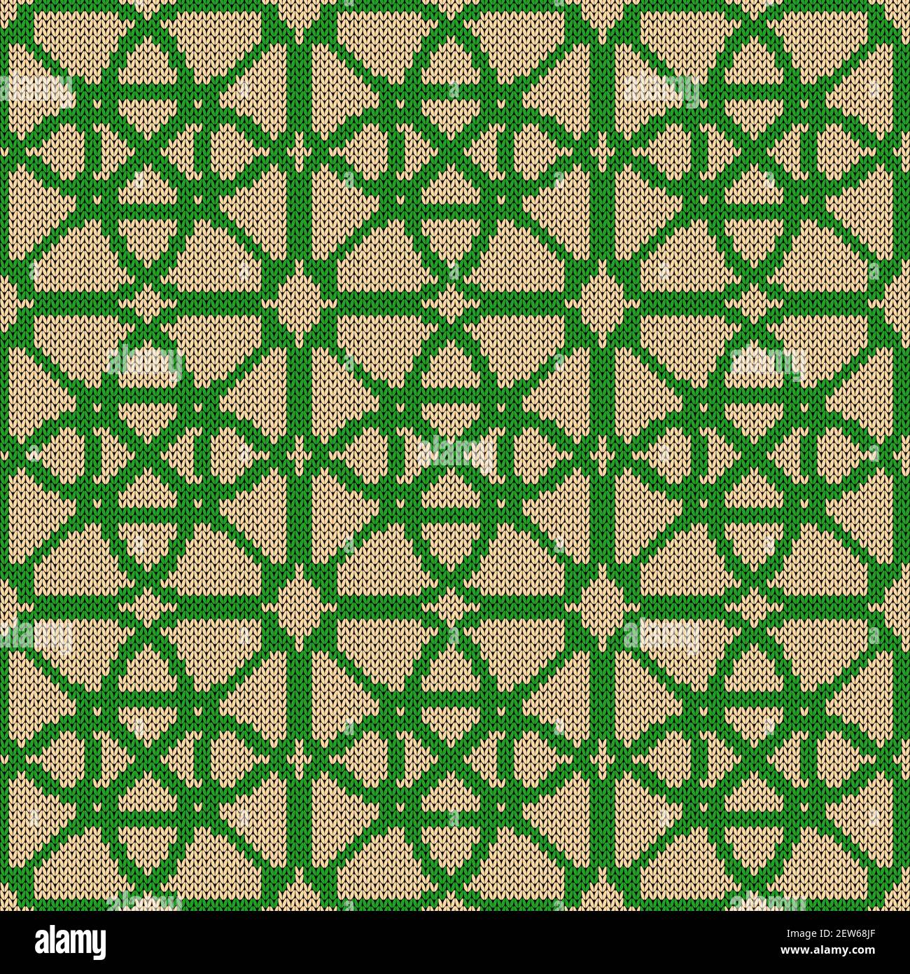 Muted ornate seamless knitted vector pattern as a fabric texture in ...