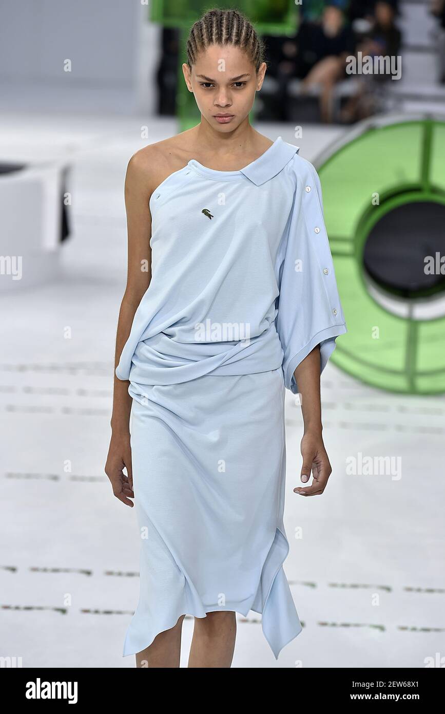Model Hiandra Martinez walks on the runway during the Lacoste Fashion ...