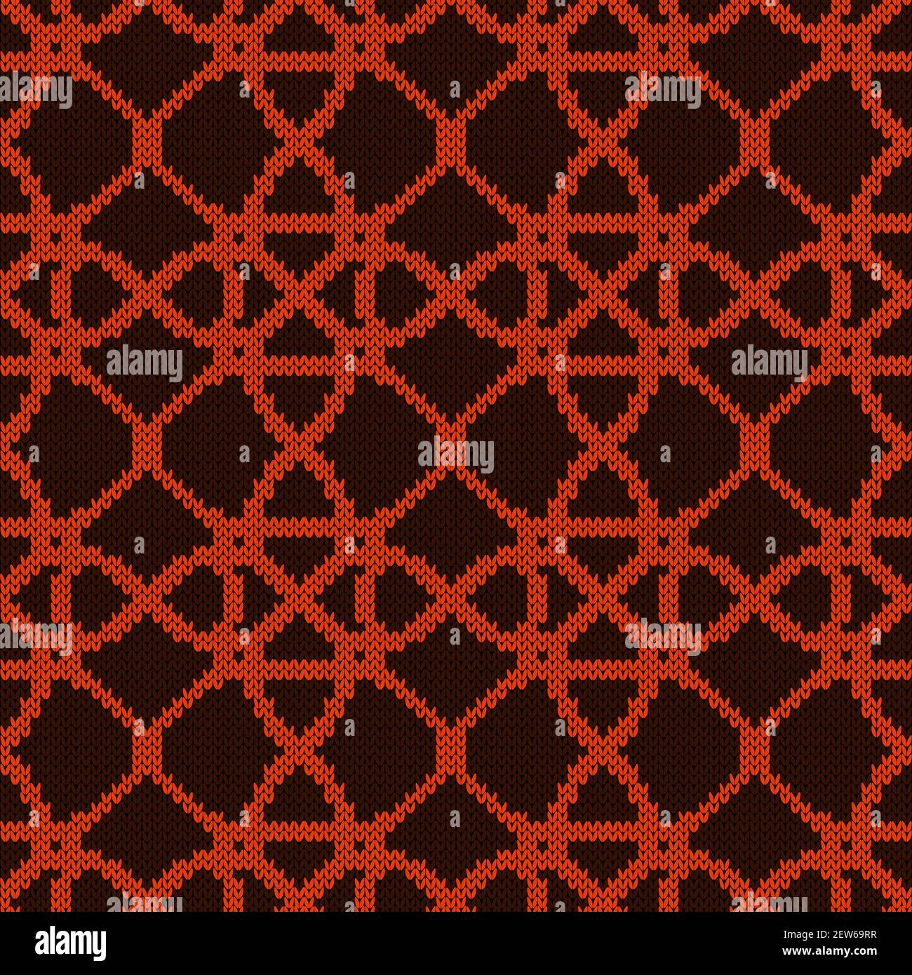Contrast ornate seamless knitted vector pattern as a fabric texture in ...