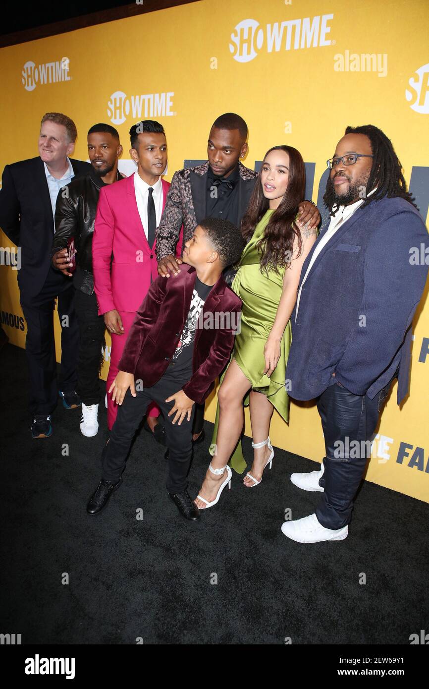 (L-R) Michael Rapaport, Jamie Foxx, Utkarsh Ambudkar, Jay Pharoah ...