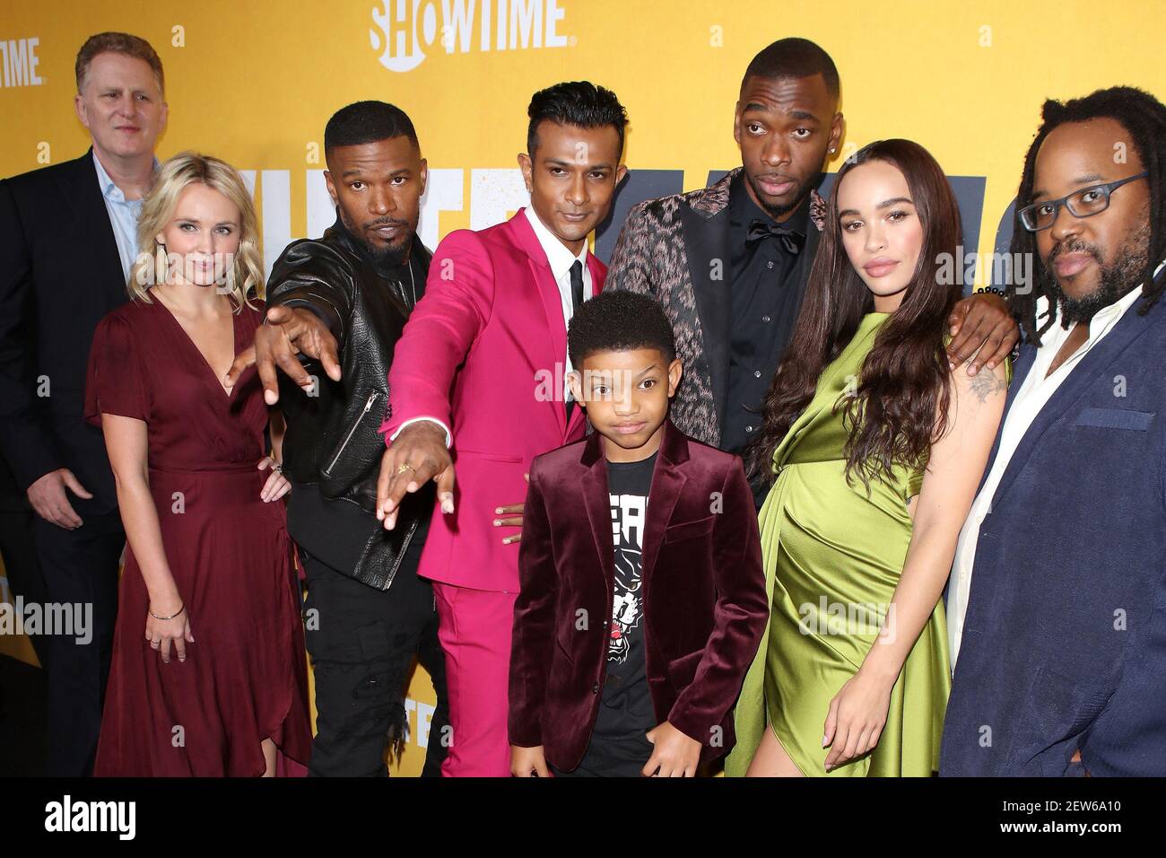 (L-R) Michael Rapaport, Jamie Foxx, Utkarsh Ambudkar, Jay Pharoah ...