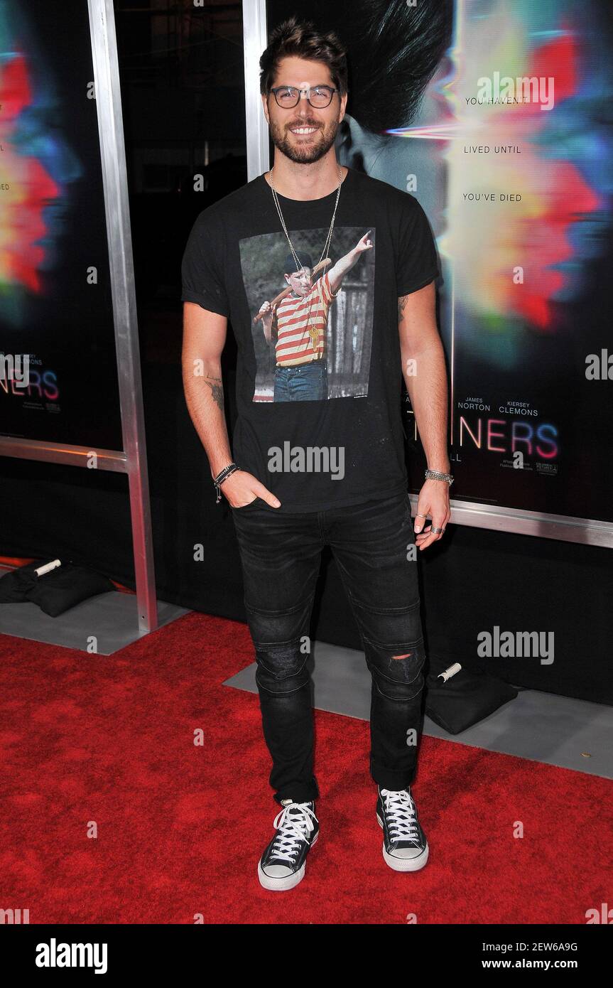 Nick Bateman arrives at the "Flatliners" Los Angeles Premiere held The ...