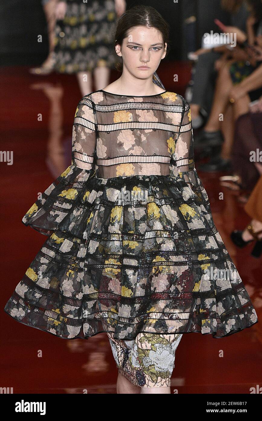 Model Margaux Lenot walks on the runway during the Rochas Fashion Show ...