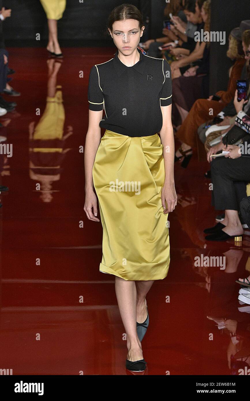 Model Lea Julian walks on the runway during the Rochas Fashion Show ...