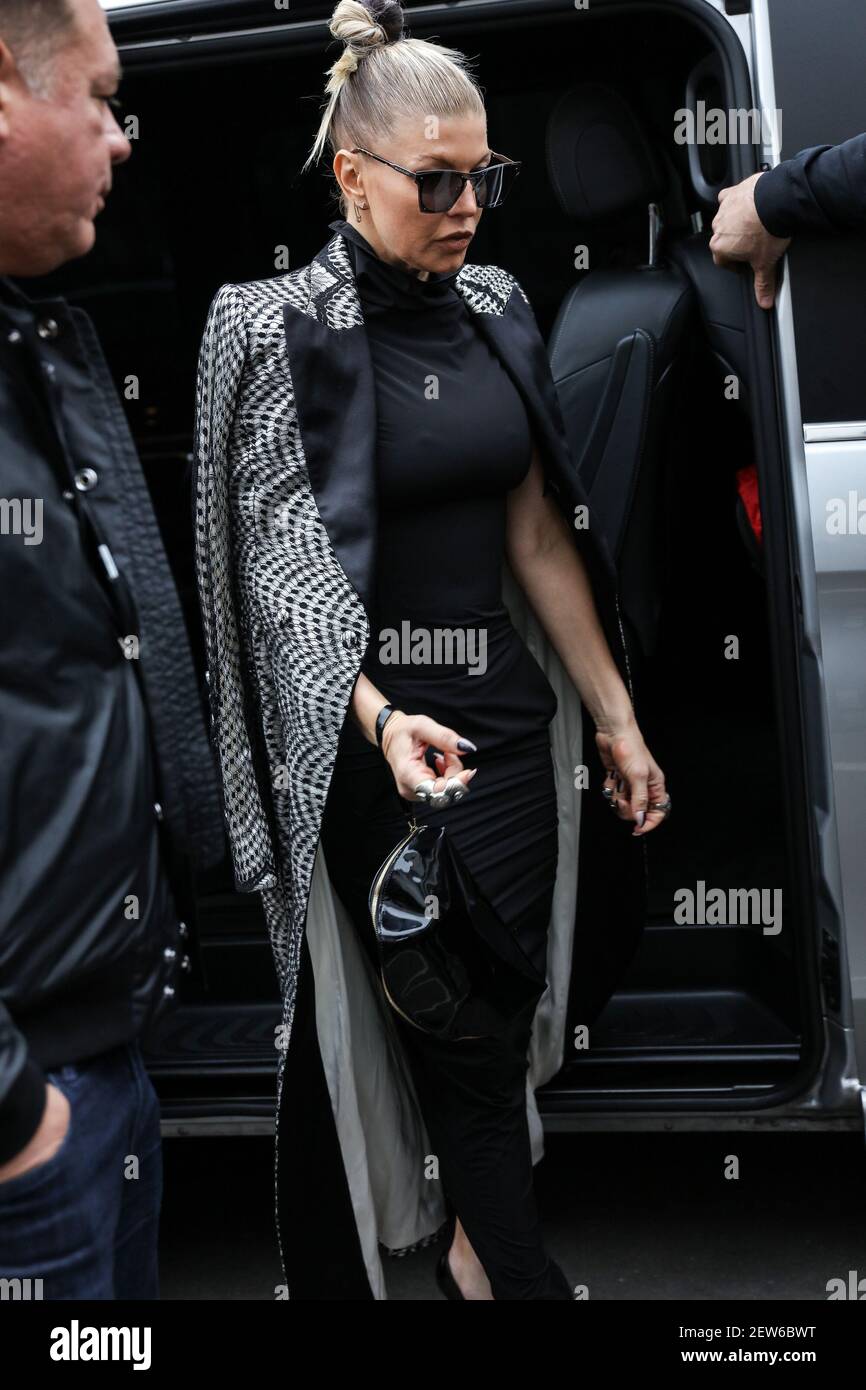 Fergie attending the Rick Owens 2018 Spring Summer show on September 28 ...