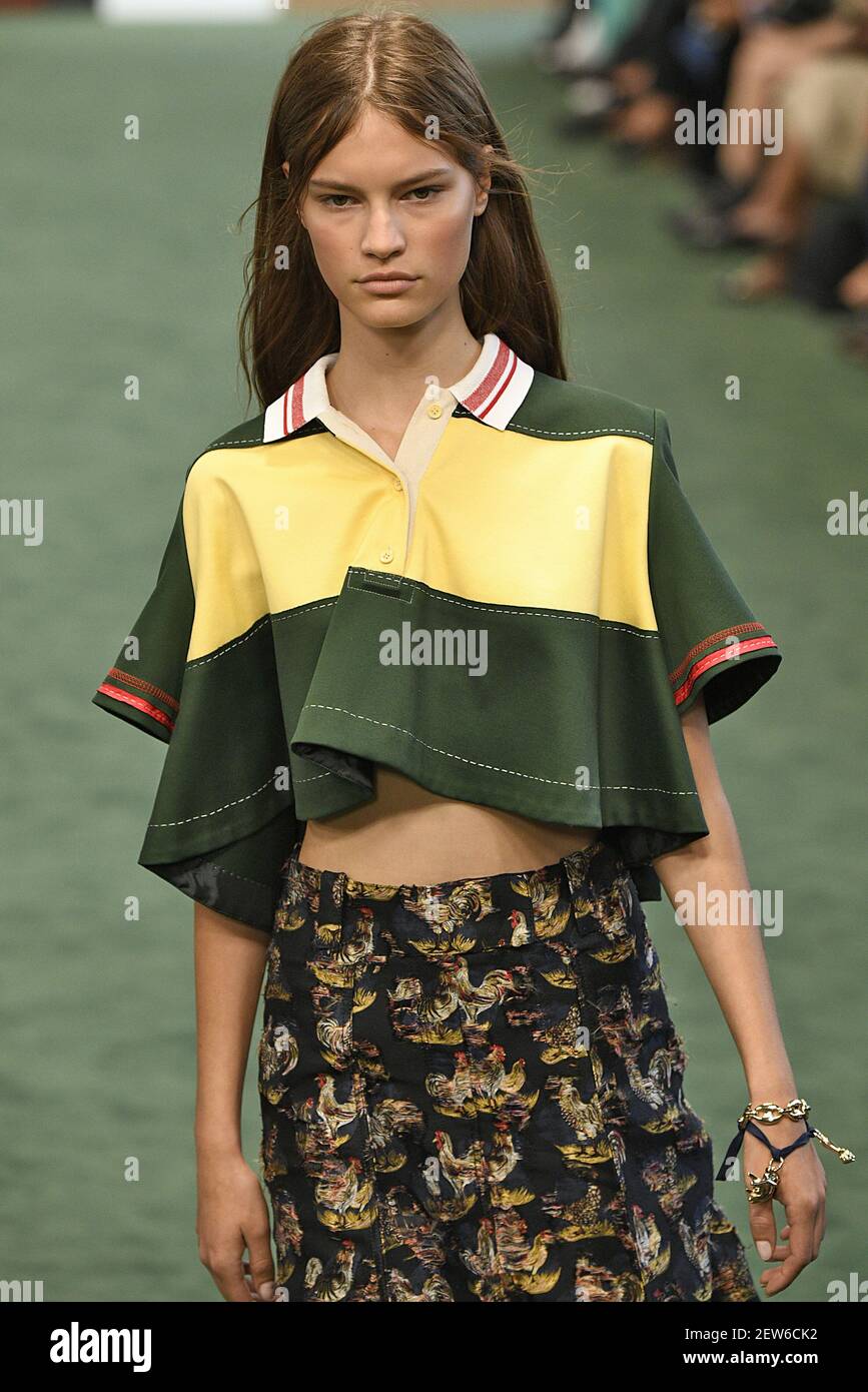 Model Faretta walks on the runway during the Carven Fashion Show during ...