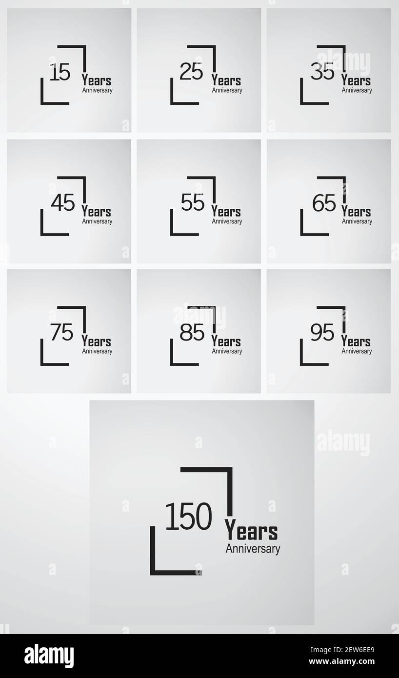 Template logo 45 anniversary vector hi-res stock photography and images ...