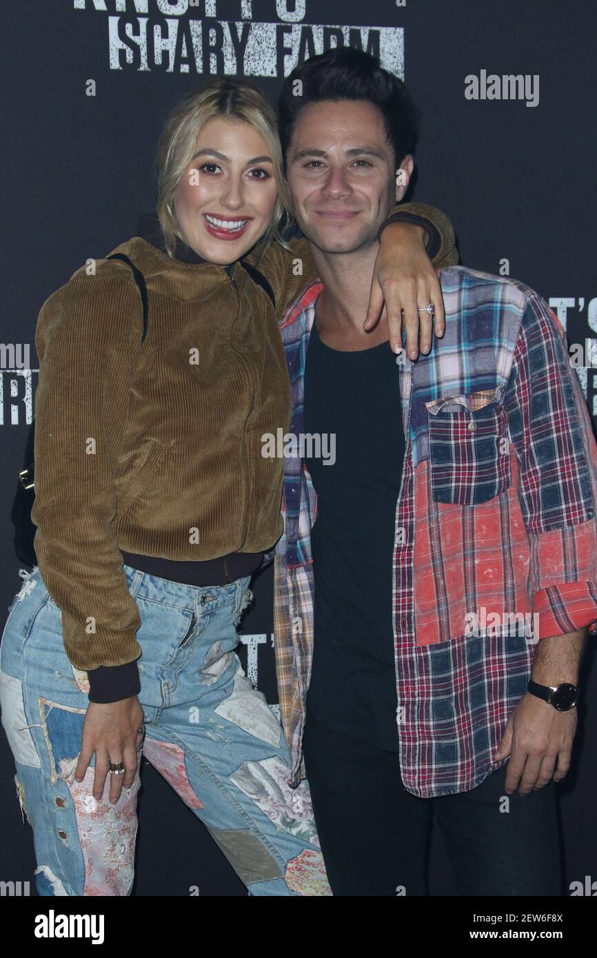 Emma Slater and Sasha Farber at the Knott's Scary Farm And Instagram's ...