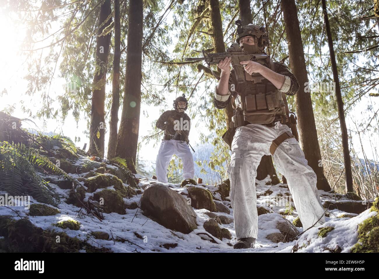 Army Man wearing Tactical Uniform Stock Photo - Alamy