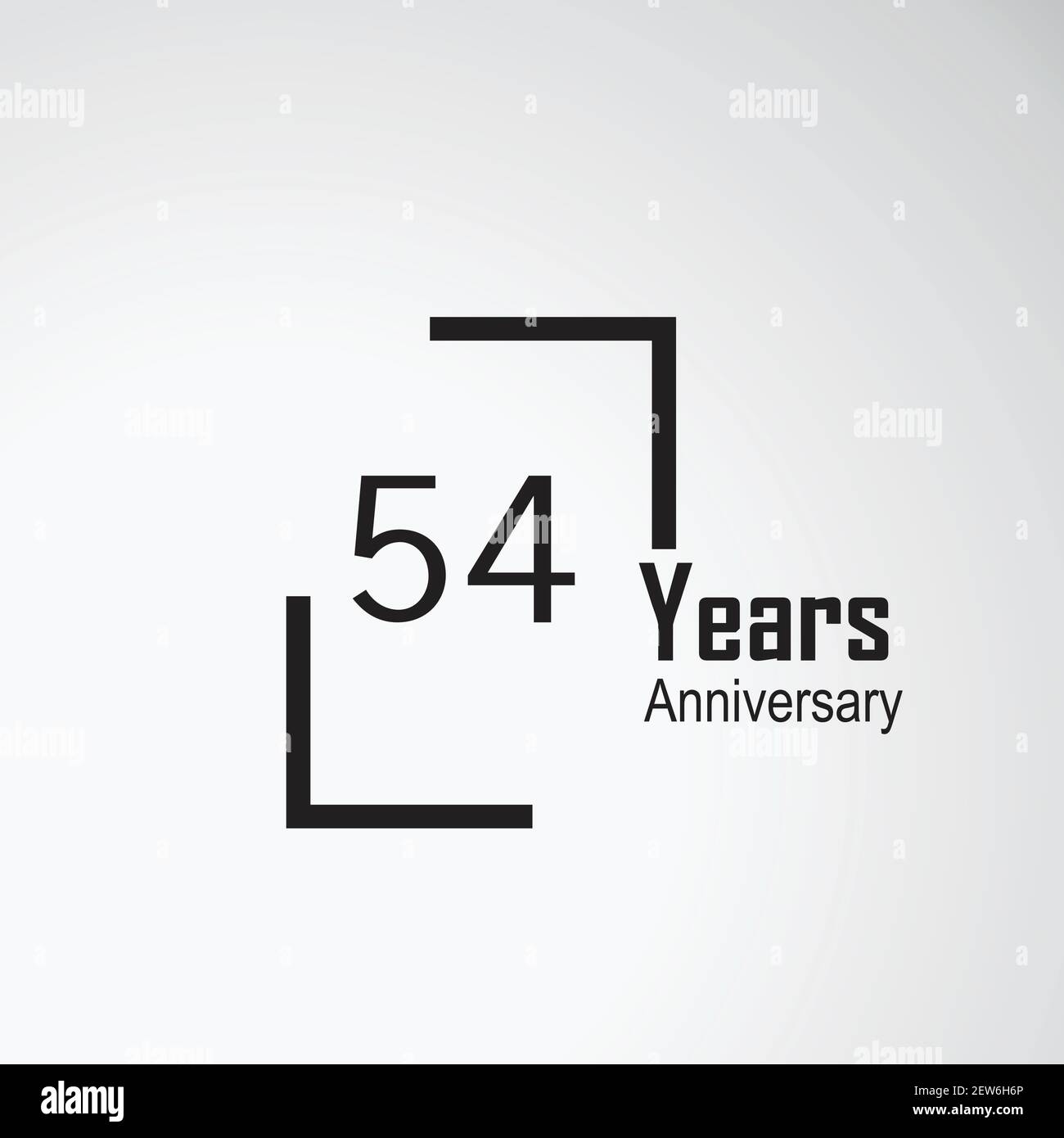 54 year anniversary Stock Vector Images - Alamy