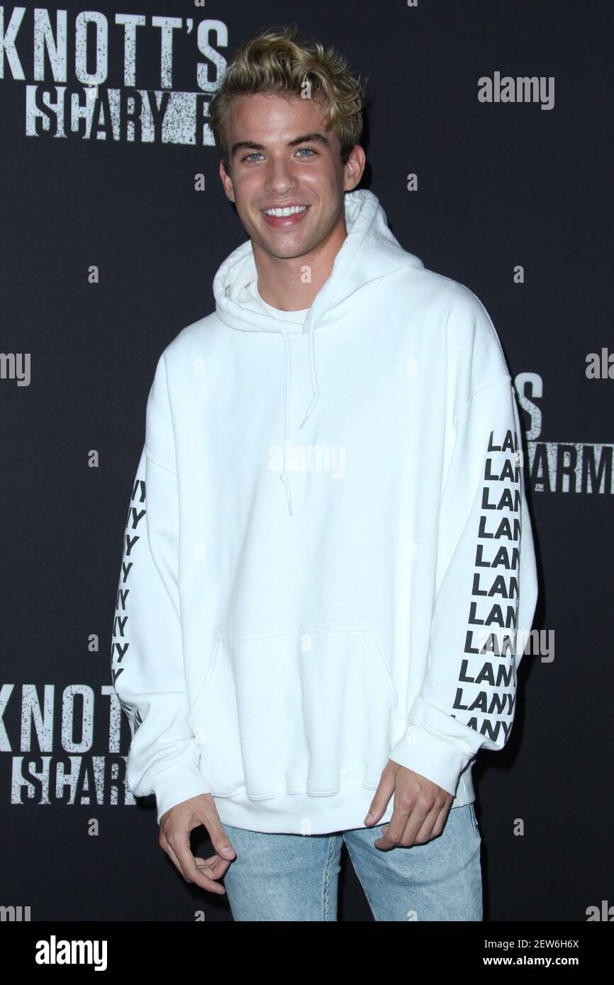 Aaron Rhodes at the Knott's Scary Farm And Instagram's Celebrity Night ...