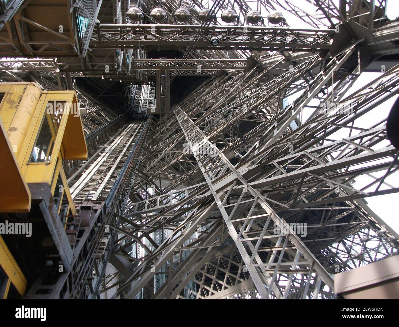 Effiel tower elevator Stock Photo - Alamy