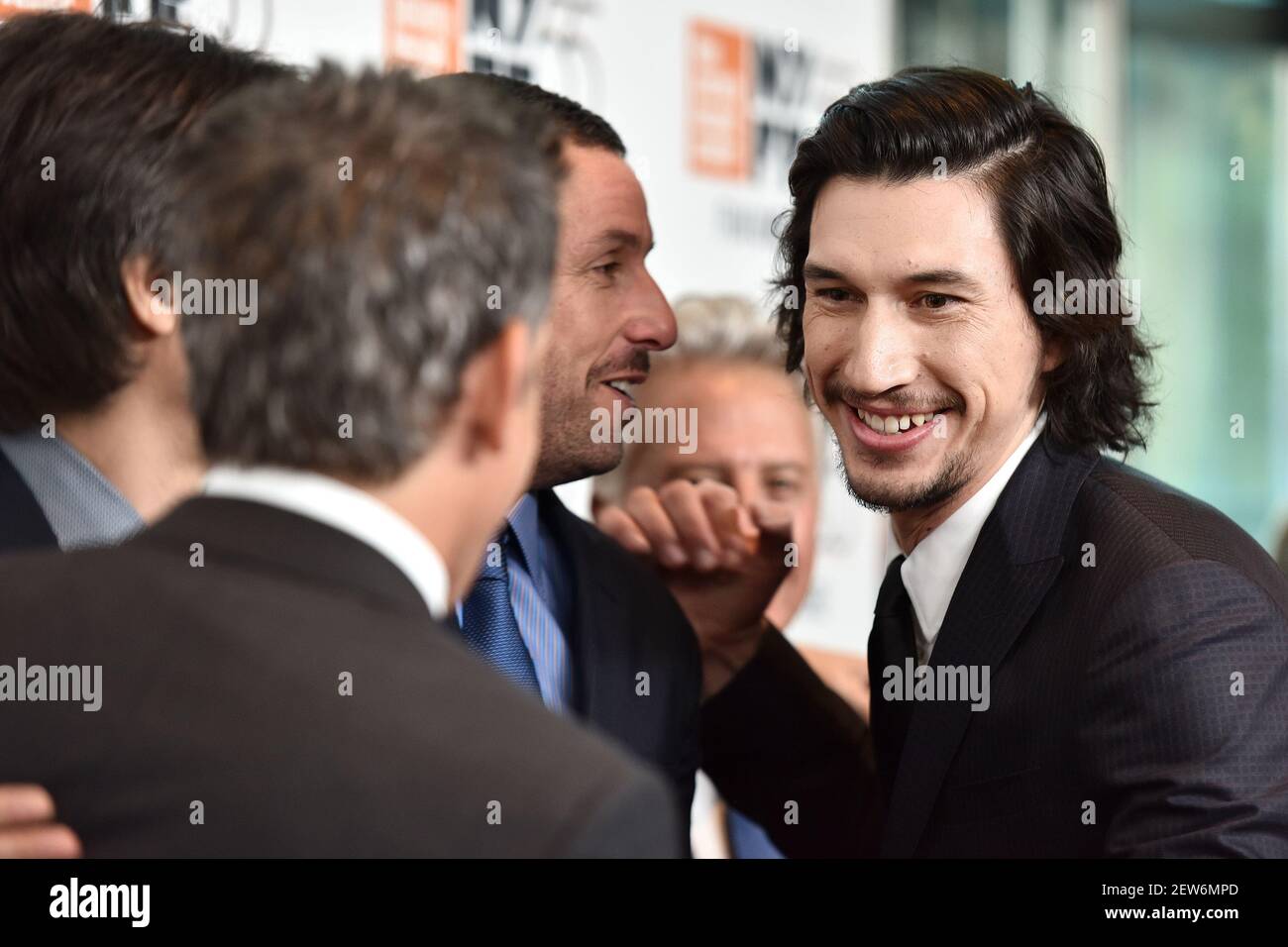 (L-R) Ben Stiller, Director Noah Baumbach, Adam Sandler and Adam Driver ...