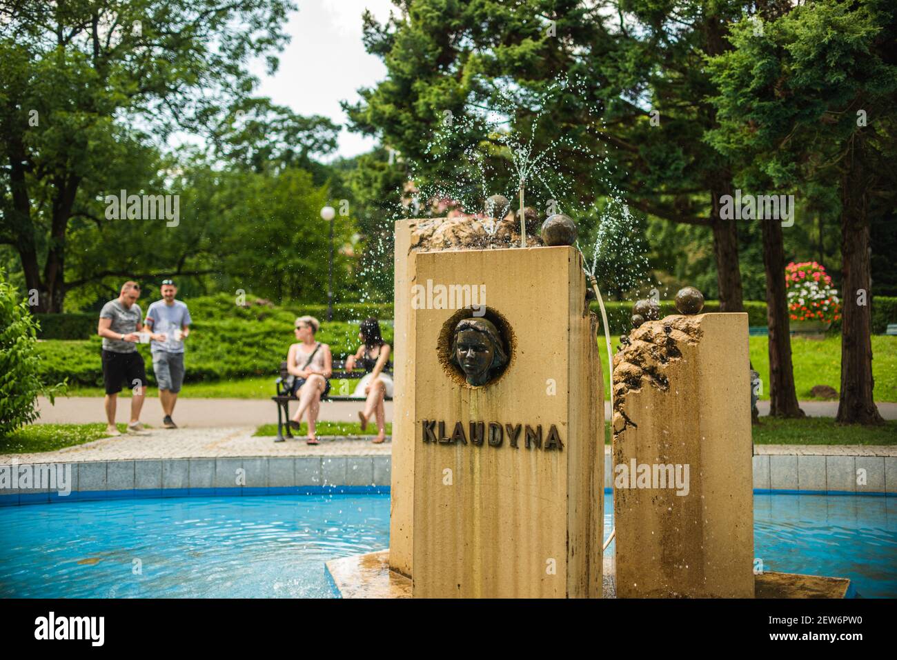 Rymanow-Zdroj, Poland 02.07.2016. Famous Spa in Carpathian Mountains ...