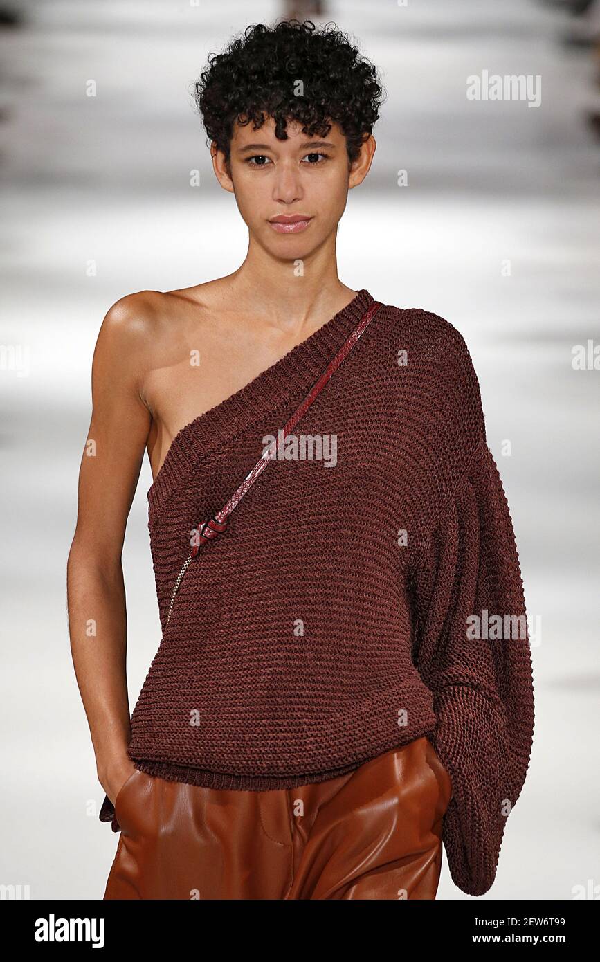 Model Dilone walks on the runway during the Stella McCartney Fashion ...