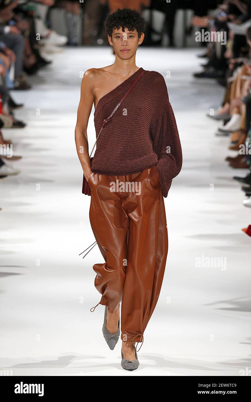 Model Dilone walks on the runway during the Stella McCartney Fashion ...