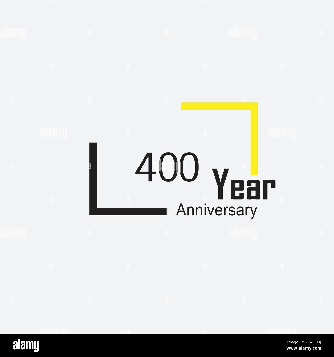 400 anniversary logotype style with handwriting golden color for ...