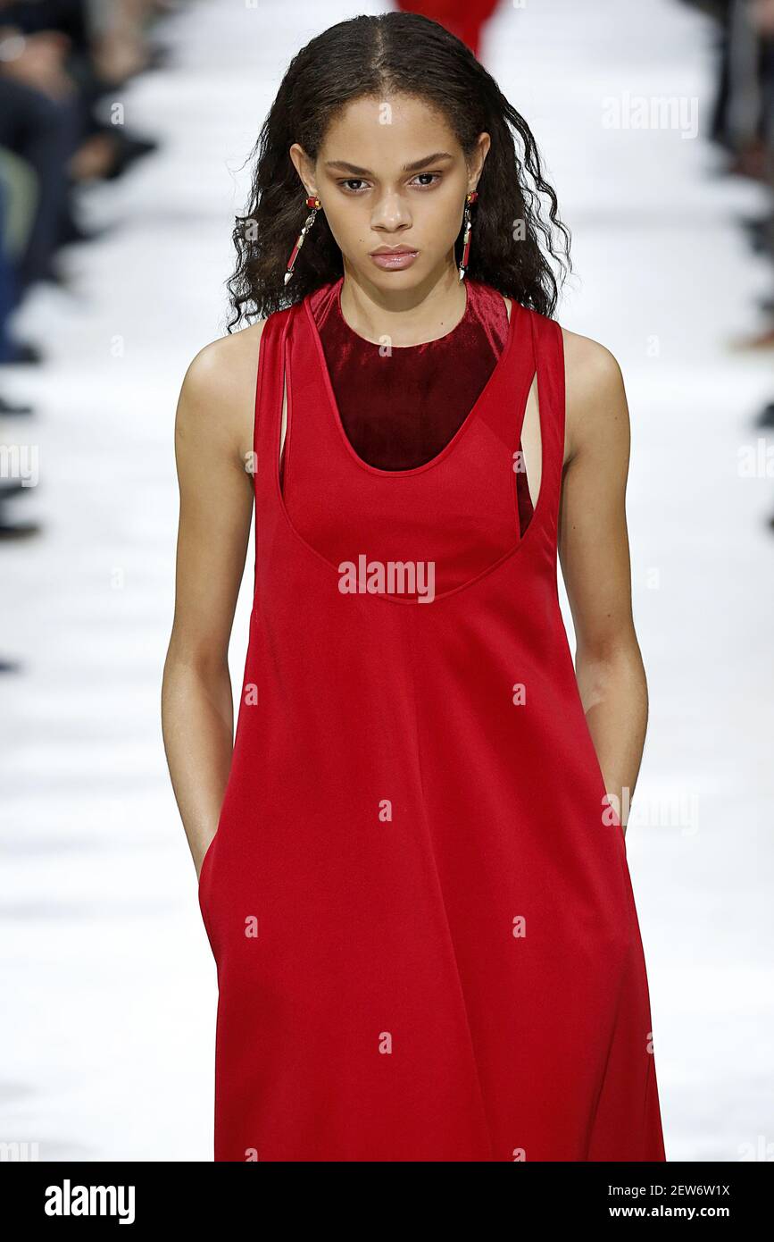 Model Hiandra Martinez walks on the runway during the Valentino Fashion ...
